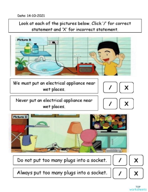 Science Year 3_Using electricity safely_14-10-2021. Interactive ...