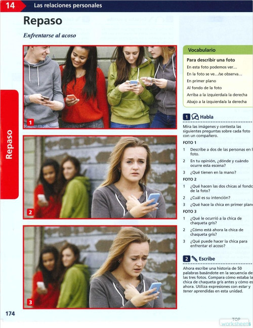 Relaciones personales 174. Ficha interactiva | TopWorksheets