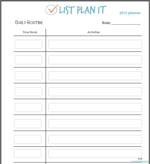 4th grade My daily routines. Interactive worksheet | TopWorksheets