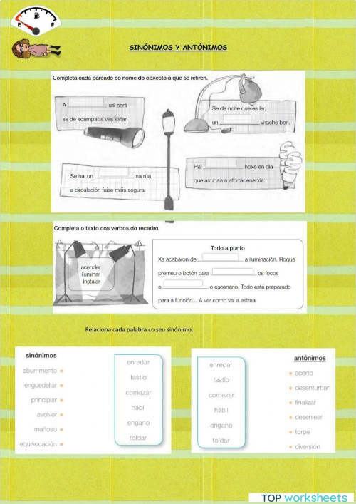 Interactive worksheets and online exercises in galician | TopWorksheets