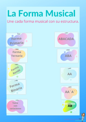 La forma musical.. Ficha interactiva | TopWorksheets