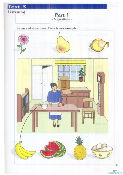 Starters 3 test 3. Interactive worksheet | TopWorksheets