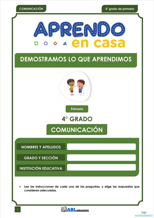 lectura 4to grado ec. Ficha interactiva | TopWorksheets
