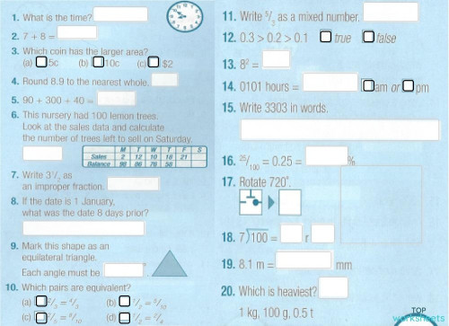 mentals 20. Interactive worksheet | TopWorksheets