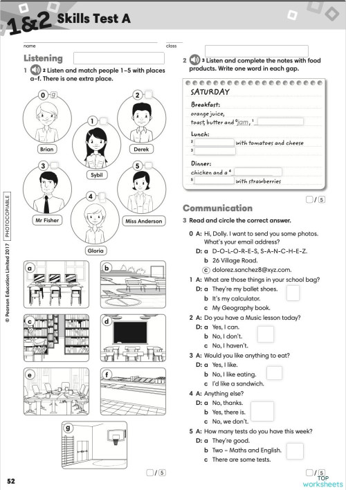 Listening comprehension: interactive worksheets and online exercises ...