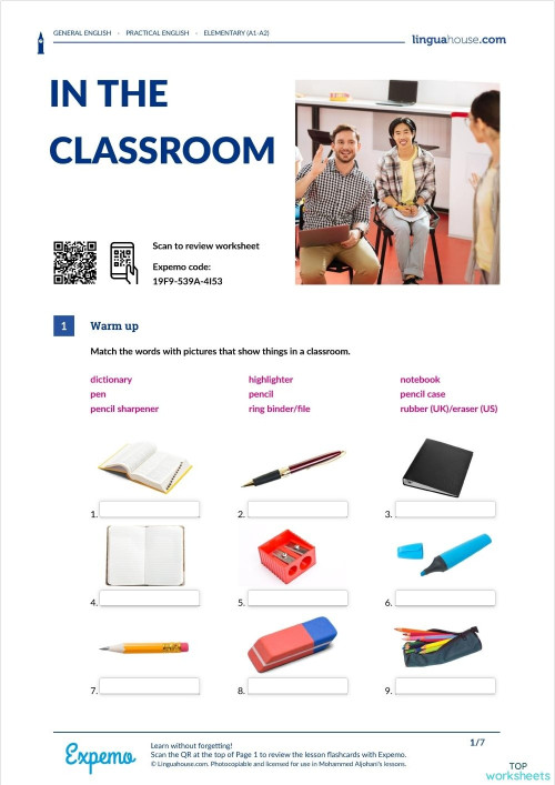 Exercises and Activities. Interactive worksheet | TopWorksheets