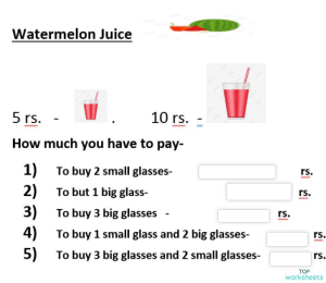 Top worksheet- how much money should you pay?. Interactive worksheet ...