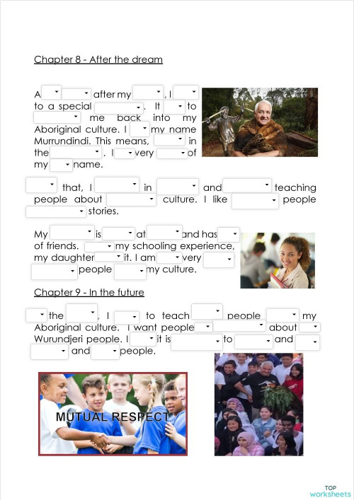 Murrundindi Chapter 8-9. Interactive worksheet | TopWorksheets