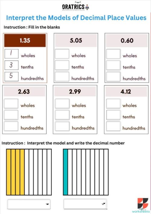 Subtraction II. Interactive worksheet | TopWorksheets