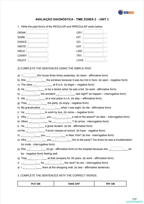 Future structures. Interactive worksheet | TopWorksheets