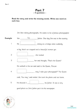 F1 P7 READING. Interactive worksheet | TopWorksheets