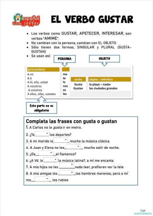 Pilar Campos's public page | TopWorksheets