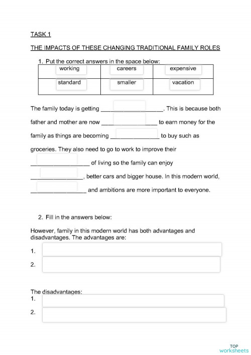the impacts of these changing LA. Interactive worksheet | TopWorksheets