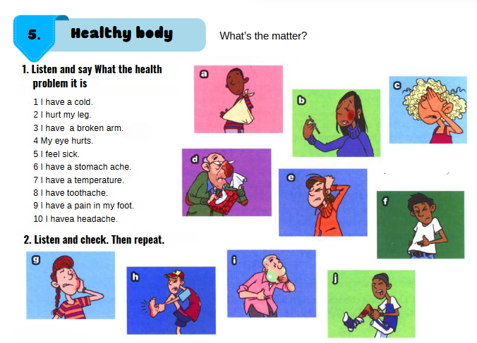 III Tem 7.6 Healthy body. Interactive worksheet | TopWorksheets