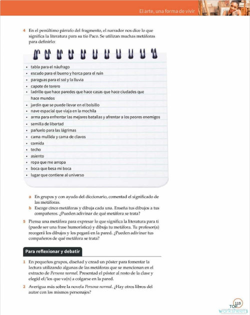 3. El arte 119. Ficha interactiva | TopWorksheets