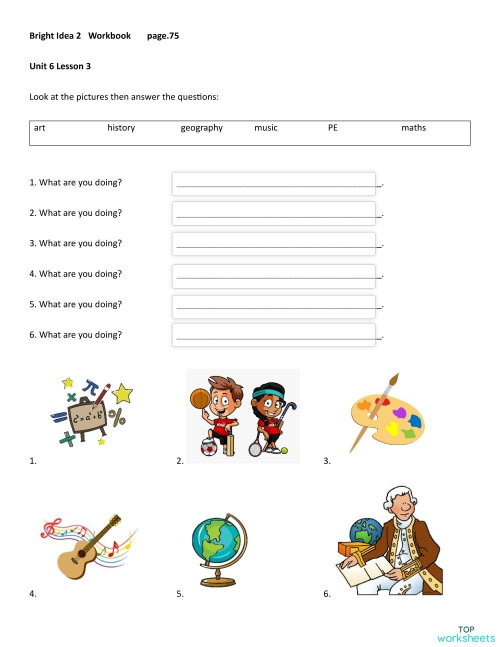 Bright Idea 2 Workbook page. 75 (Remake). Interactive worksheet ...