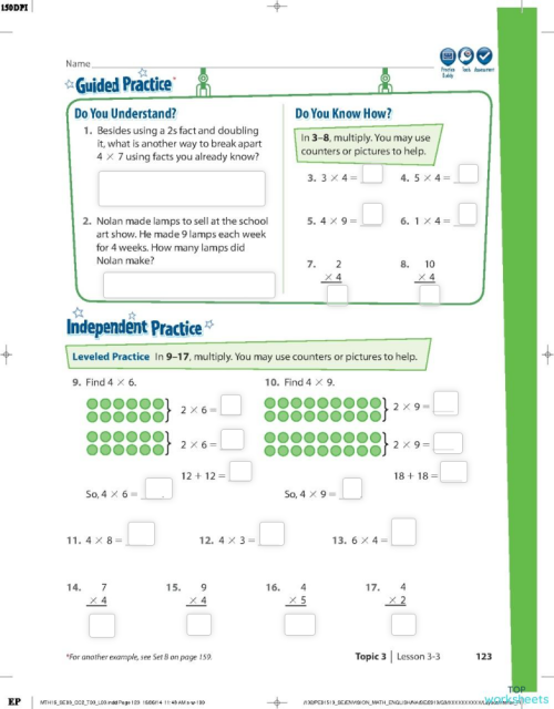 Topic 3: Apply Distributive Property. Interactive worksheet | TopWorksheets