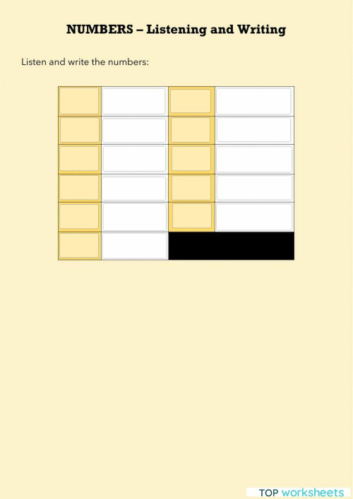 Numbers Listening And Writing Interactive Worksheet TopWorksheets numbers-listening-and-writing-interactive-worksheet-topworksheets