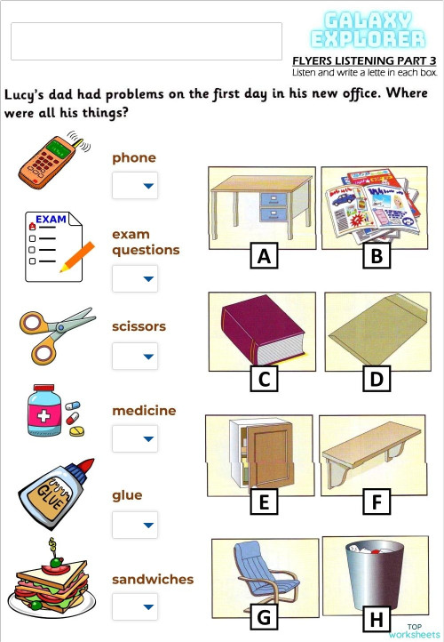 Listening practice 3.15. Interactive worksheet | TopWorksheets