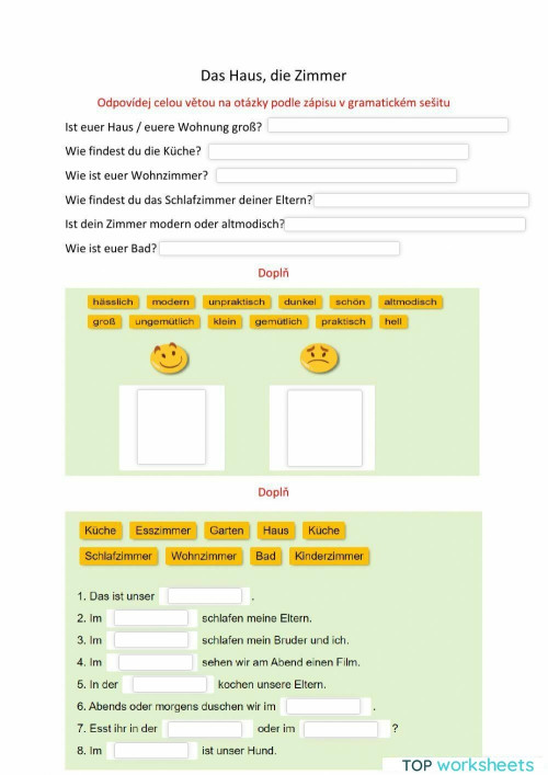 Interactive worksheets and online exercises in english | TopWorksheets