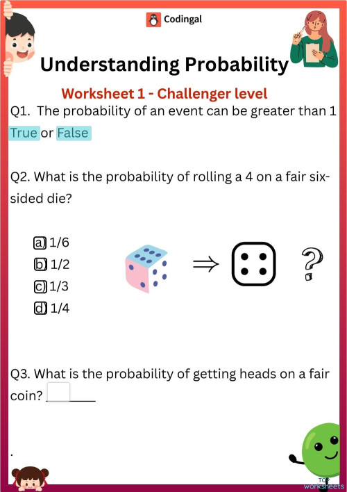 M_G07M20L66_WC01_ Understanding Probability. Interactive worksheet | TopWorksheets