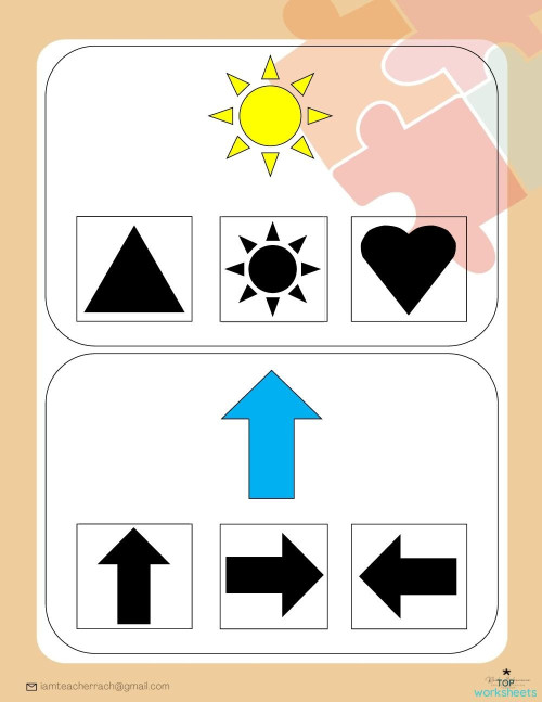 Matching Shapes. Interactive worksheet | TopWorksheets