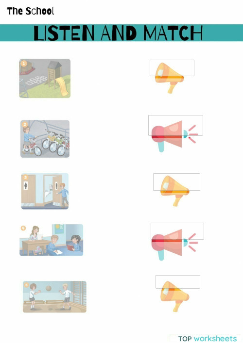 Rooftops The school. Interactive worksheet | TopWorksheets