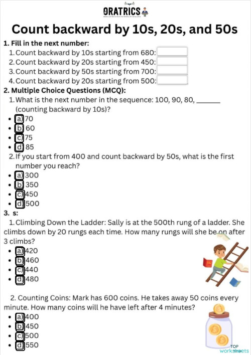 Counting CCC. Interactive worksheet | TopWorksheets
