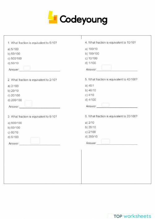 Basics of Decimals Concept CW. Interactive worksheet | TopWorksheets