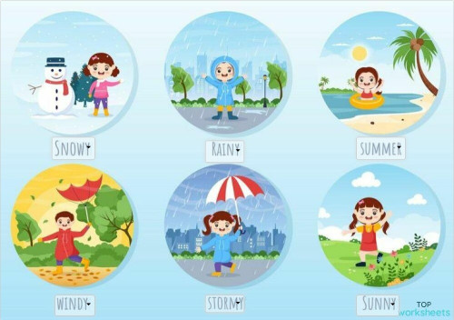 Weather & Seasons. Interactive worksheet | TopWorksheets