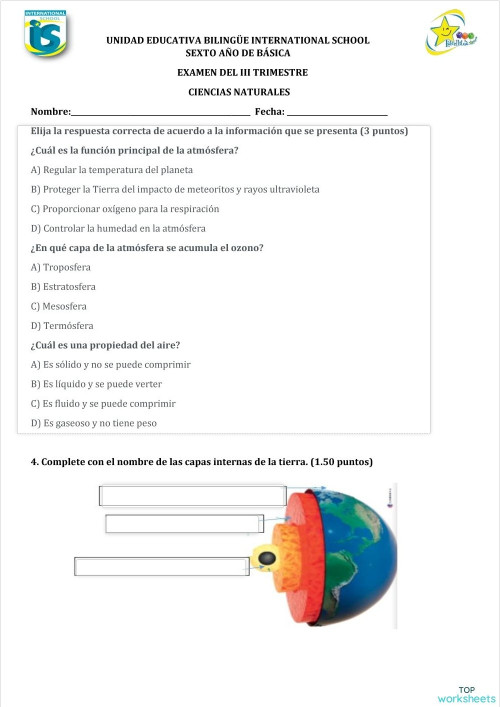 LOS MOVIMIENTOS DE LA TIERRA. Ficha interactiva | TopWorksheets