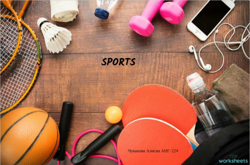 Sports revision. Interactive worksheet | TopWorksheets