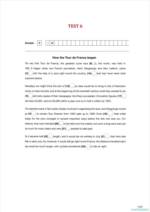 FLYERS READING AND WRITING. Interactive worksheet | TopWorksheets