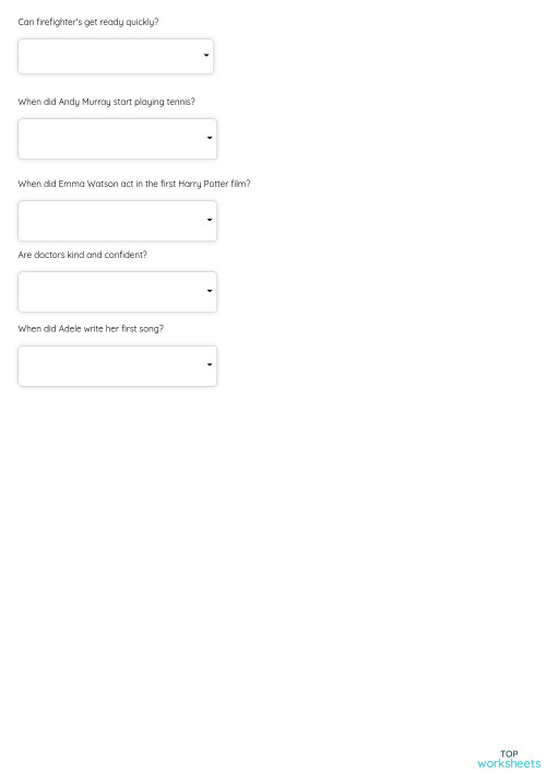 video and skills. Interactive worksheet | TopWorksheets