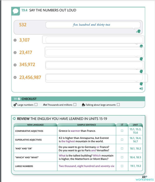 Using large numbers 2. Interactive worksheet | TopWorksheets