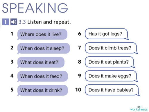 Speaking Animal magic part 2. Interactive worksheet | TopWorksheets