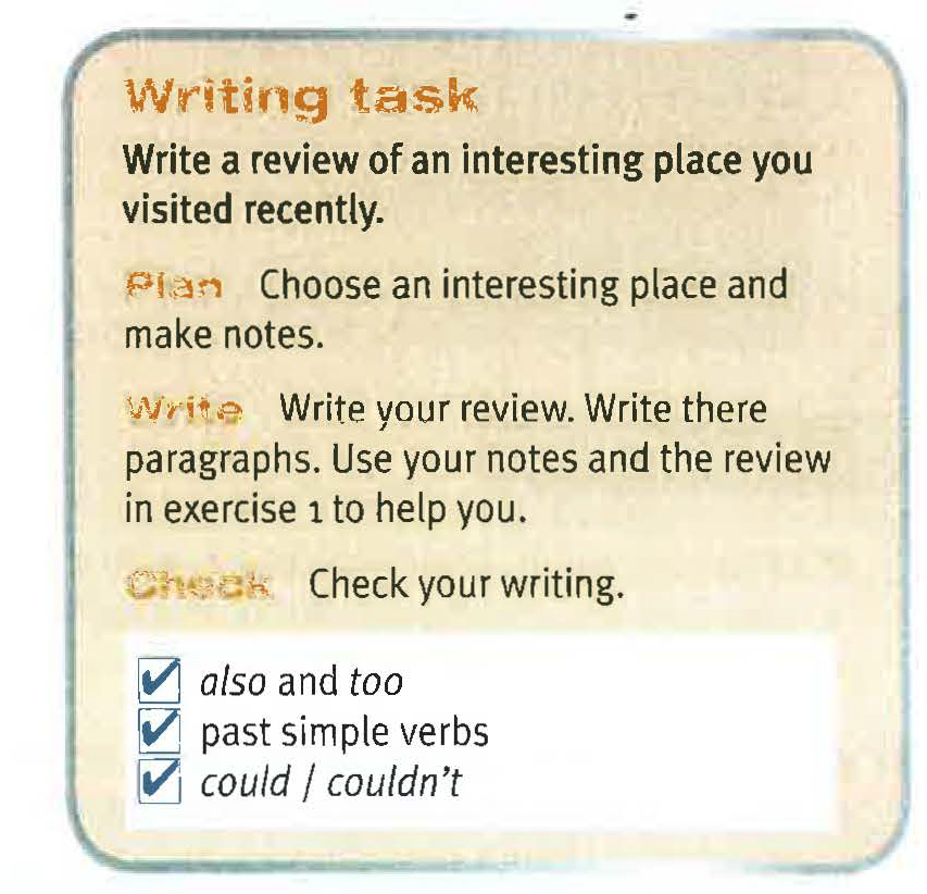 A2 - Writing Task - Pulse 2 - P 28 (Review). Interactive worksheet ...