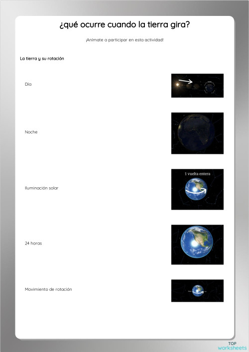 EXAMEN SOBRE EL UNIVERSO. Ficha interactiva | TopWorksheets