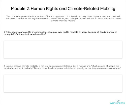 Module 2: Human Rights and Climate-Related Mobility. Interactive ...