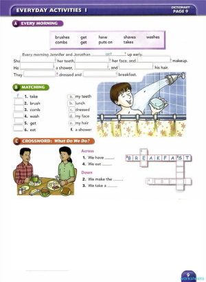 Daily routines. Ficha interactiva | TopWorksheets