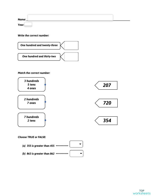 Mathematics Topical Test 2. Interactive worksheet | TopWorksheets