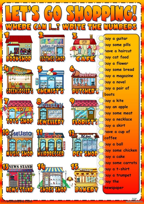 Unit 5 Shopping. Interactive worksheet | TopWorksheets