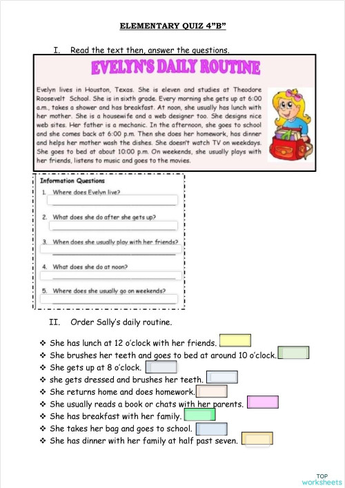 Interactive worksheets and online exercises in english | TopWorksheets