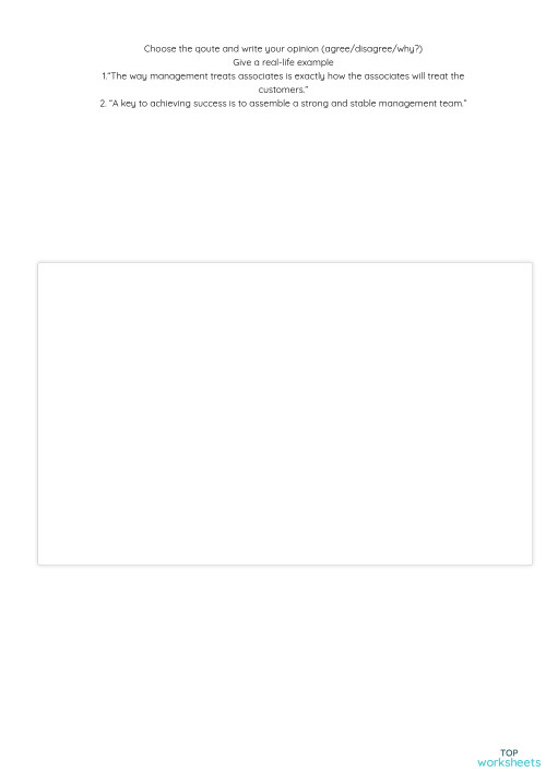 Writing (management). Interactive worksheet | TopWorksheets