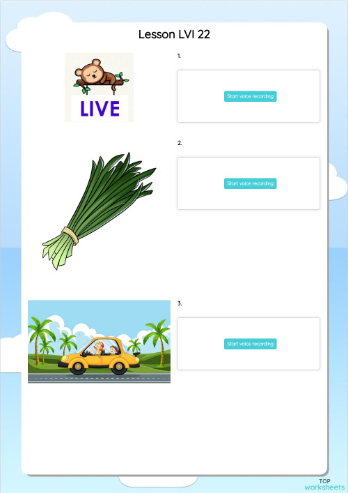 Lesson LVI 22. Interactive worksheet | TopWorksheets