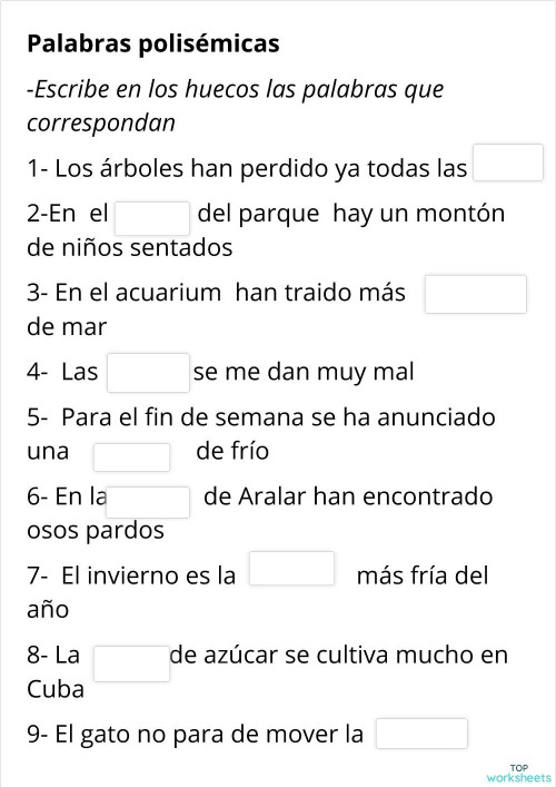 Hoja de trabajo de sinónimos y antónimos. Ficha interactiva | TopWorksheets