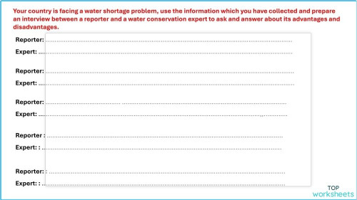 Production/ Interview. Interactive worksheet | TopWorksheets