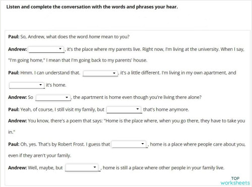 Giving Opinion Activity. Interactive worksheet | TopWorksheets