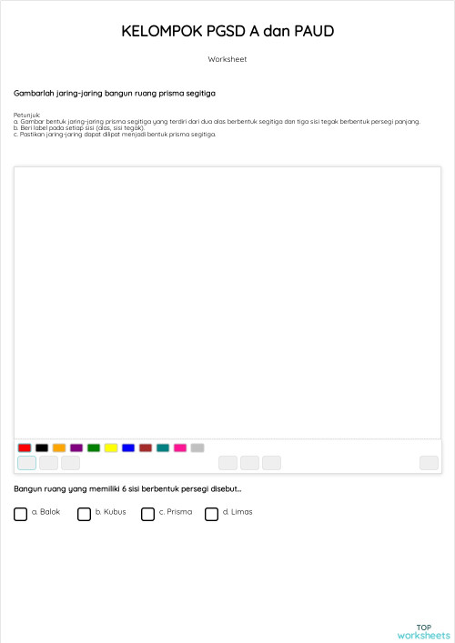 KELOMPOK PGSD A dan PAUD. Interactive worksheet | TopWorksheets
