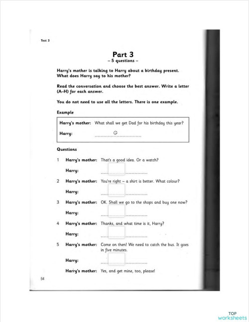 OD4B (Part 2). Interactive worksheet | TopWorksheets